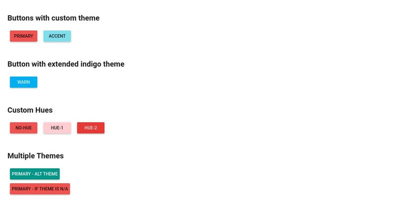 Configuring and Extending Angular Material Theme
