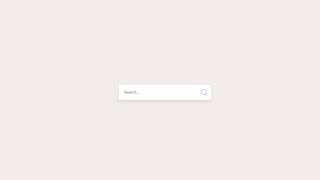 Search input context animation