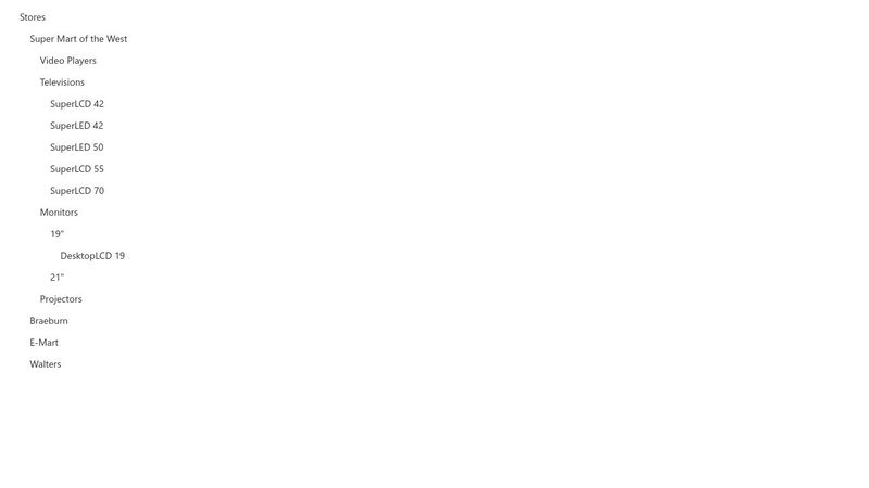 Hierarchical Data Structure - DevExtreme jQuery Tree View