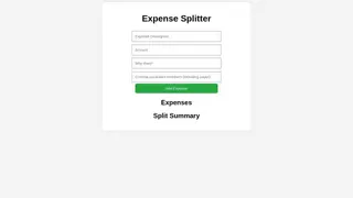 Expense Splitter App
