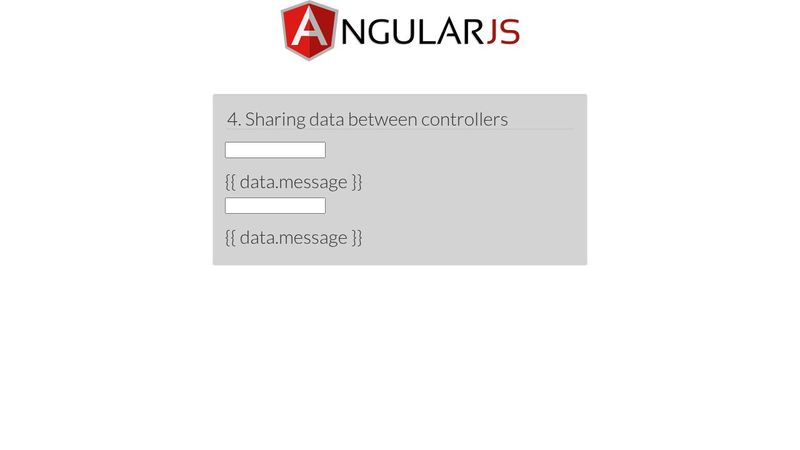 4. Angular sharing data between controllers