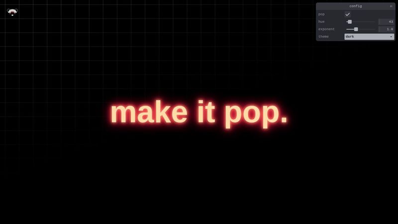 glow text w/ exp blur/saturation