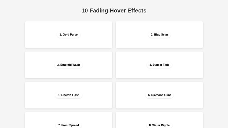 10 Fading Hover Effects