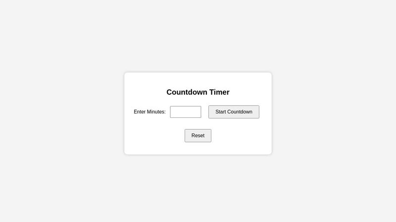 Countdown Timer