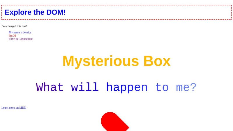 ITP Week 9: Exploring Other DOM Methods