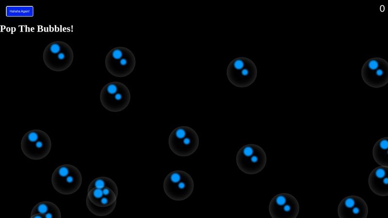 Animated Bubble Pop Game