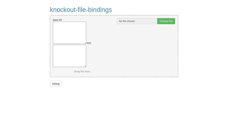 Knockout File Bindings with upload preview and drag & drop (HTML5)