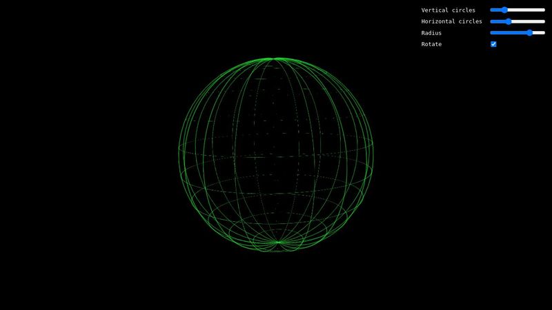 HTML & CSS 3D Grid Sphere