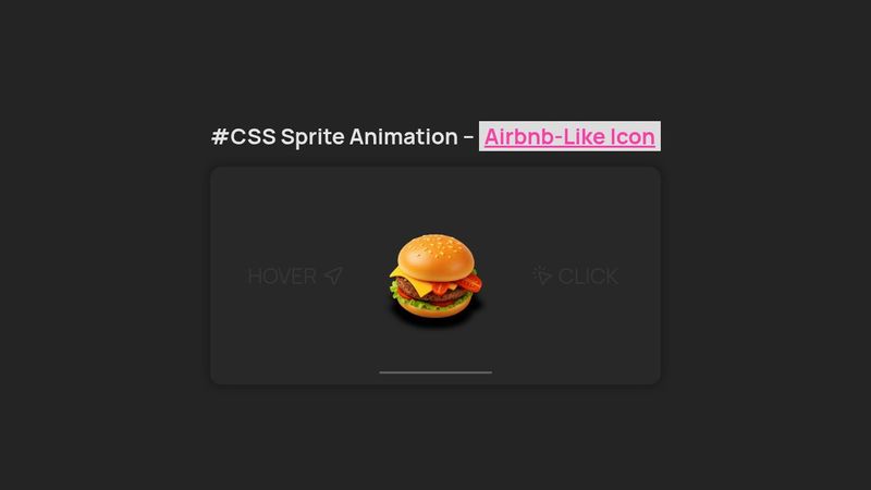 #CSS Sprite Animation – Airbnb-Like Icon