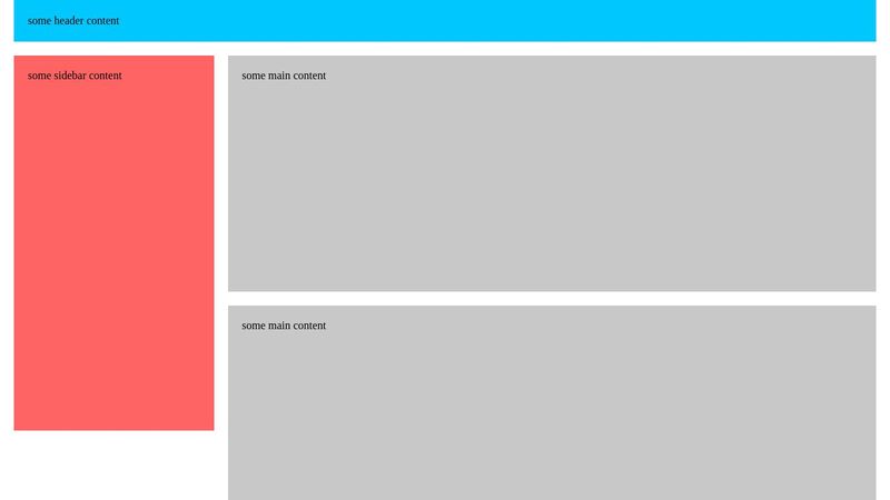 Fixed header/sidebar w/ scrolling content