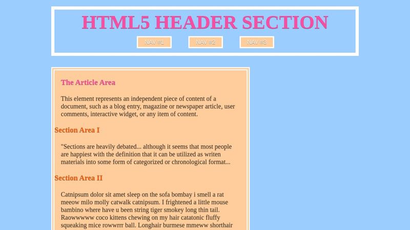 CSS: Article
