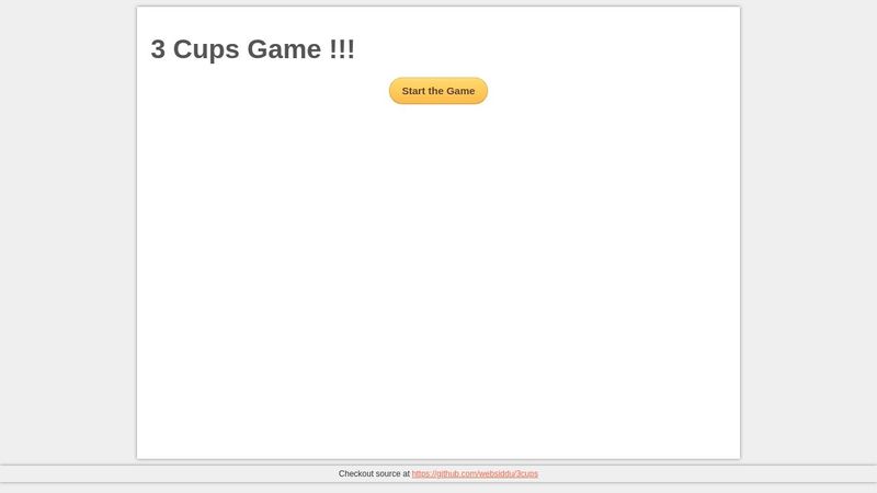 Jquery 3 Cups game