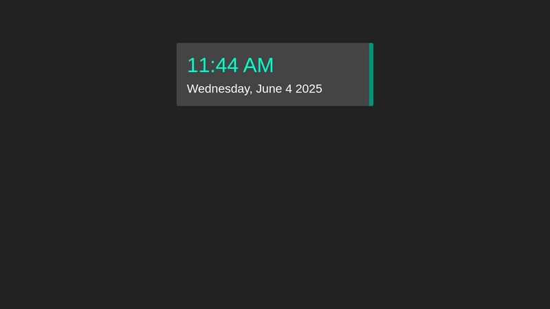 Date and Time widget