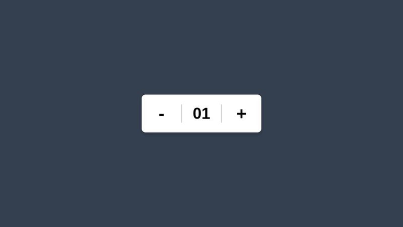 Button with Increment and Decrement Number