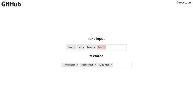 Tags input - vanilla