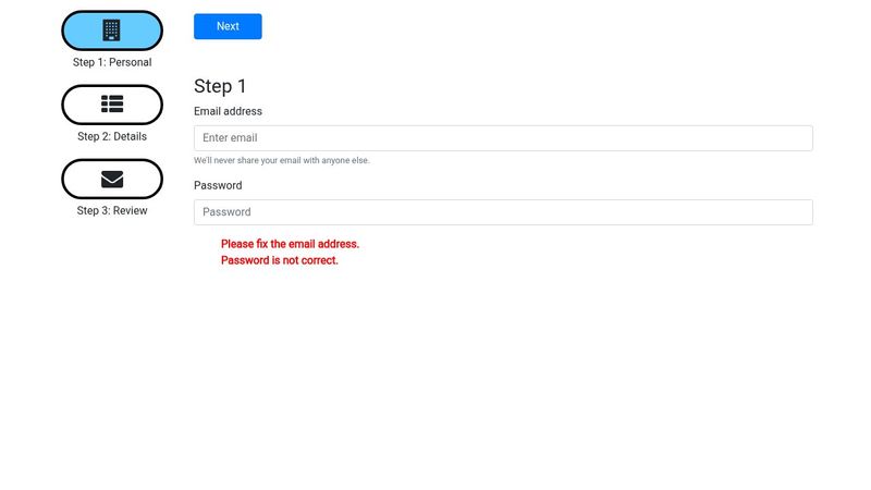 Bootstrap Wizard w/ simple JQuery