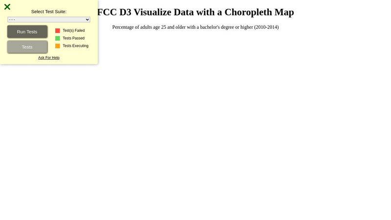 FCC D3 Visualize Data with a Choropleth Map