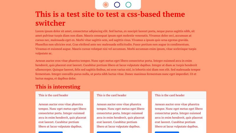 CSS Theme Switcher