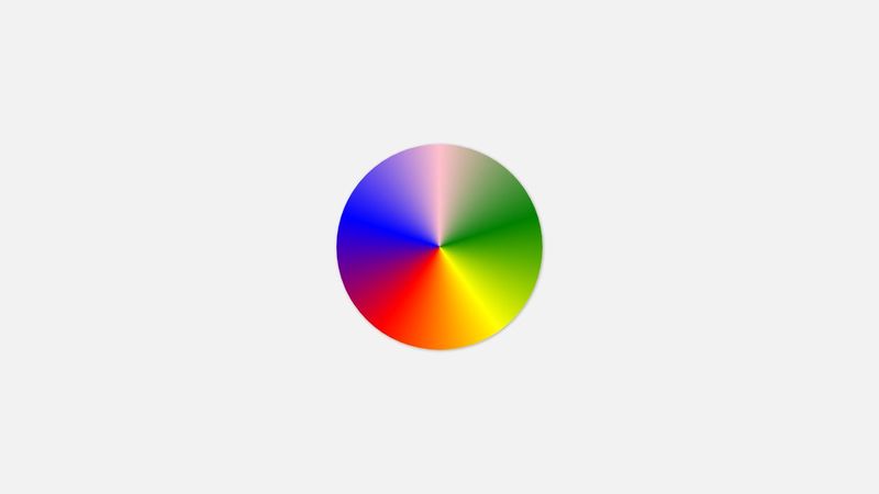 Color wheel with colors array