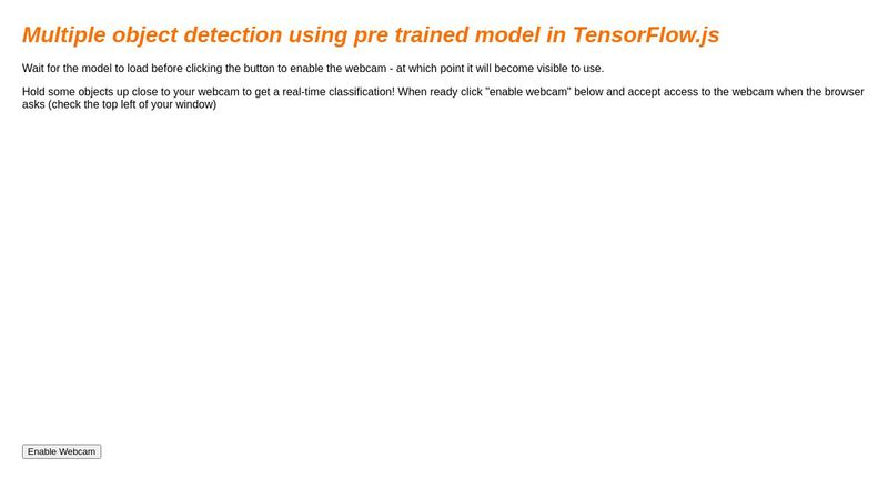 Tensorflow.js Boilerplate
