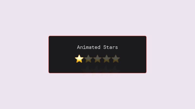 Animated Star Rating ⭐