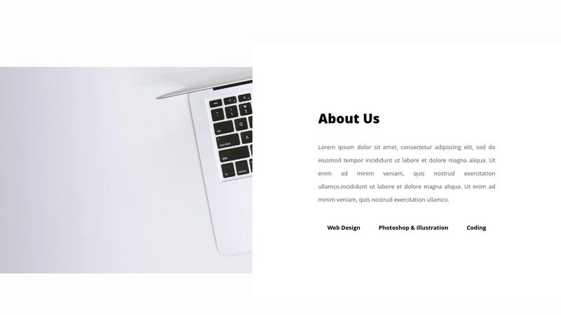 Responsive About us Section