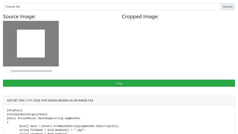Croppie Example