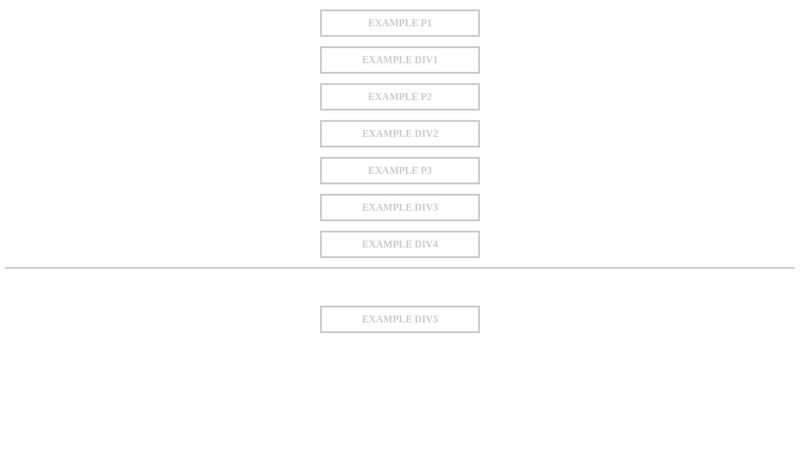 Structural pseudo-classes example