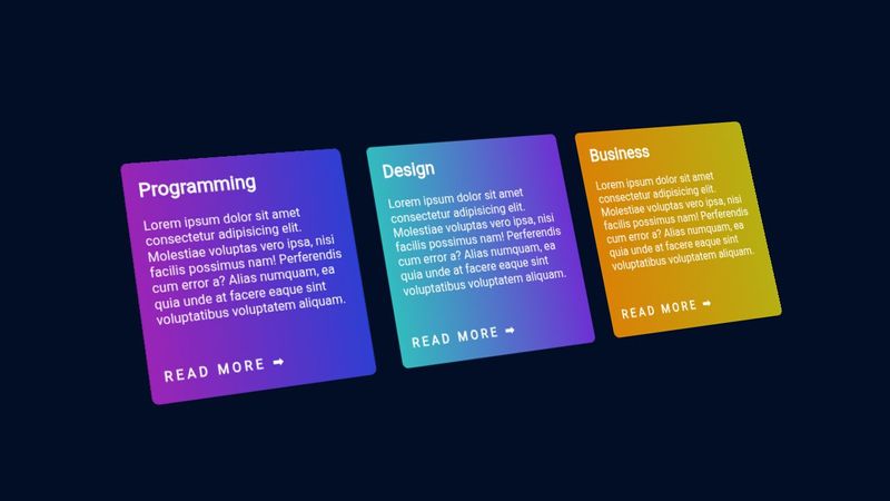 card 3d effect html css only