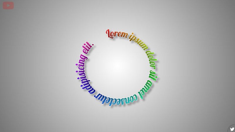 Circular text with pure CSS