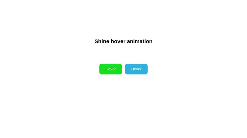 Shine hover animation