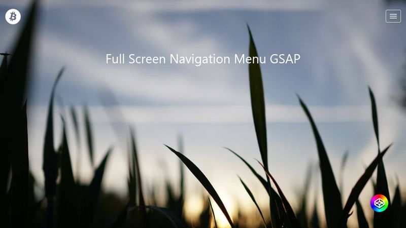 Fullscreen GSAP Navigation Menu