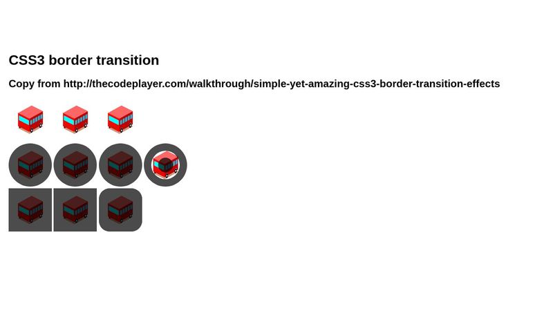 CSS3 border transition