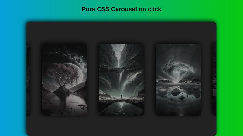 Pure CSS Carousel on click