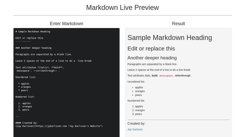Build a Markdown Previewer