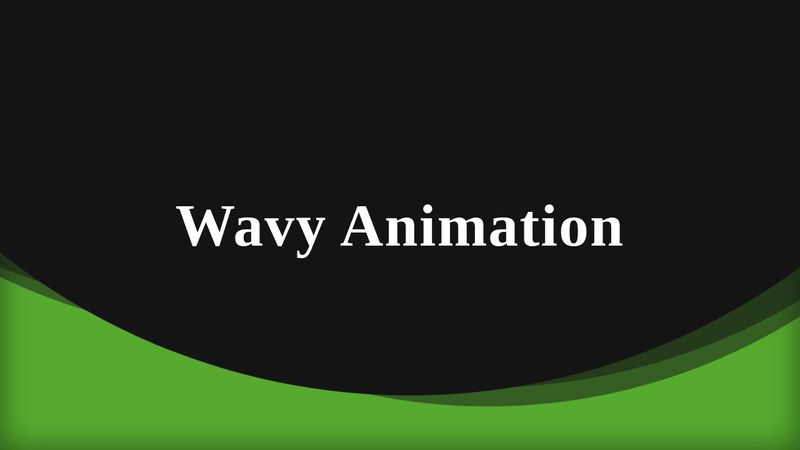 Cool Wavy Animation Using HTML/CSS
