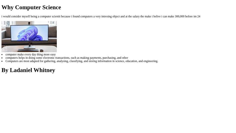 why computer science