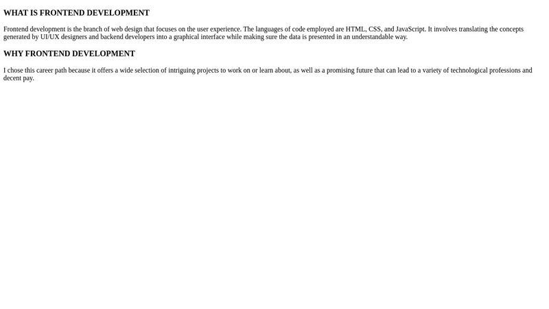Introduction to Programming Task