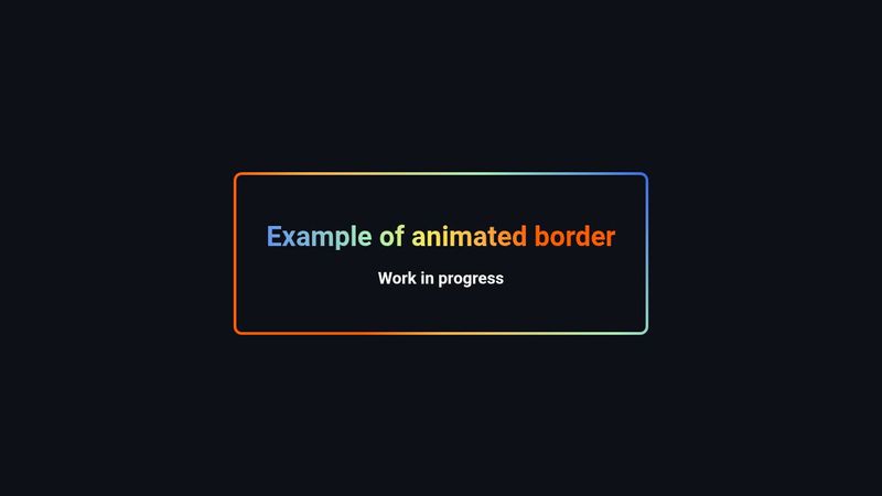 Animated Border