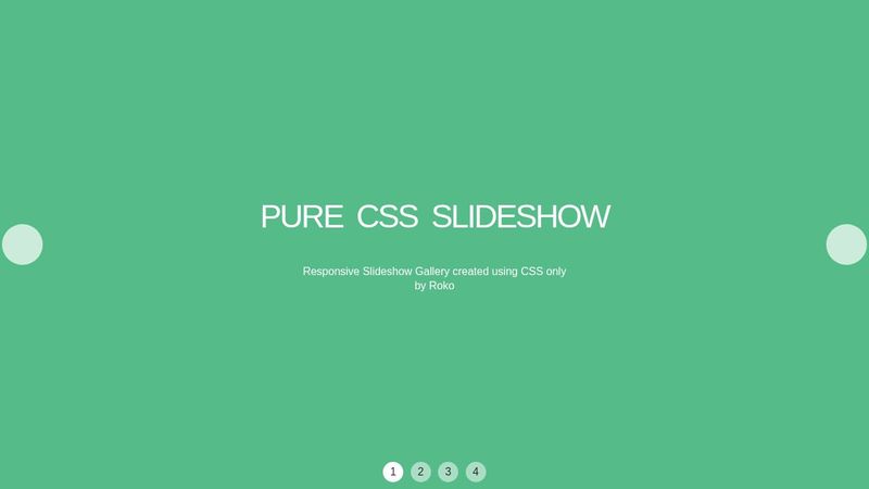 Pure Css Slider