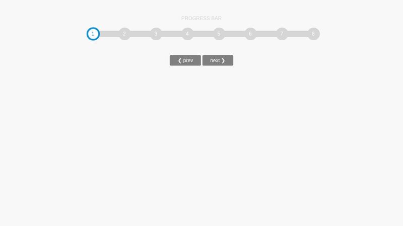 Dynamic Progress Bar CSS