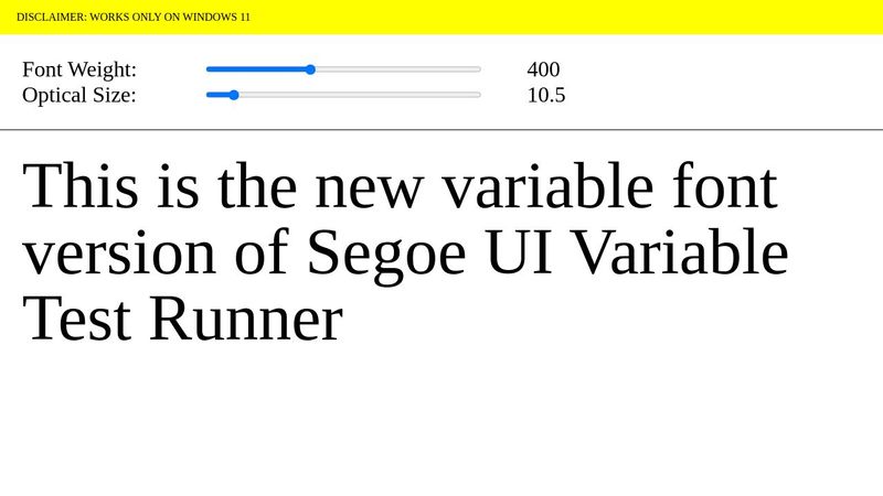Segoe UI Variable