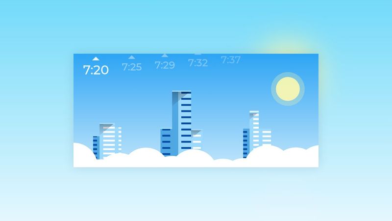 Sunset/Sunrise Animation with CSS Variables