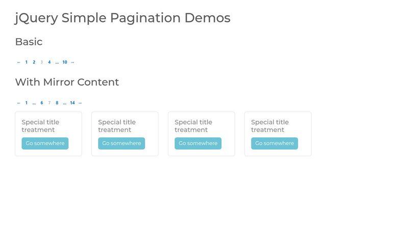 Pagination Component Radio Input