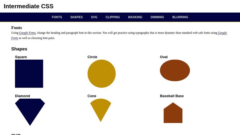 ACTIVITY // INTERMEDIATE CSS