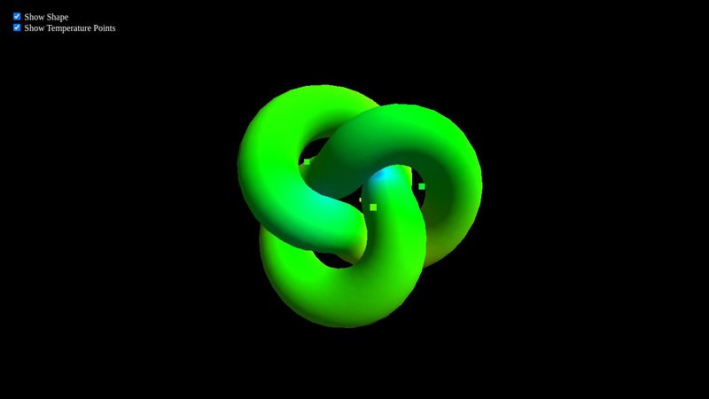 Three.js表面heatmap演示 (Three.js Surface Temperature Heatmap Demo with ...