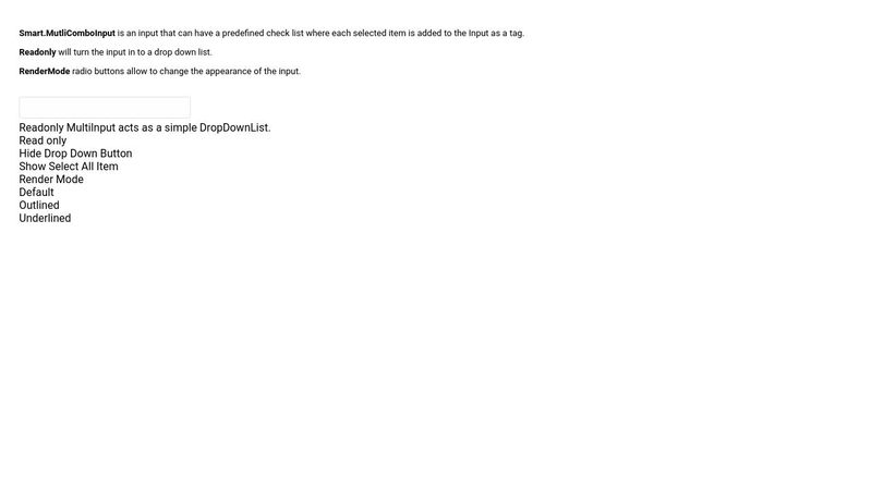 Smart Input Web Component | Input | Smart UI for Web Components