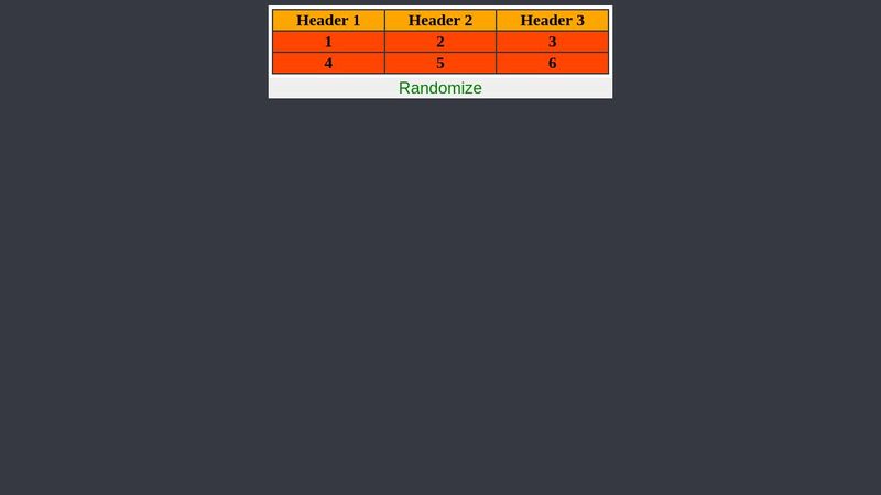 Randomize table HTML with JS Vanilla