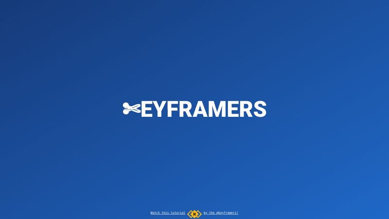 Splitting Text Animation | @keyframers 3.22