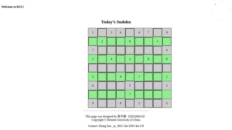 Sudoku-table-design